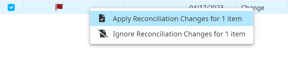 Reconciliation Reports