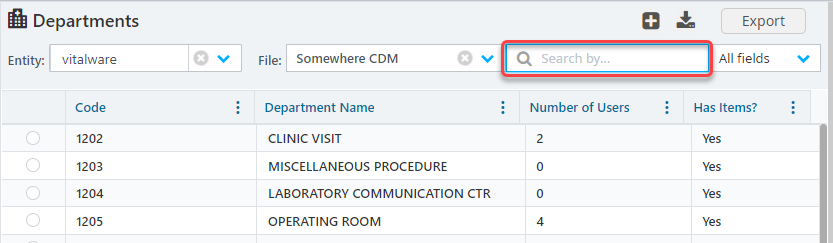 Managing Departments/Cost Centers