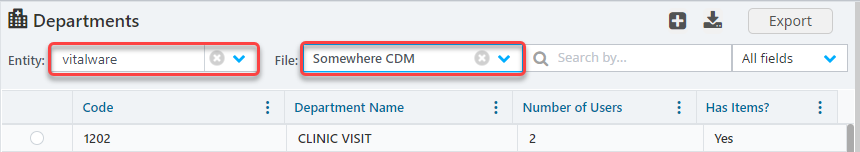 Managing Departments/Cost Centers