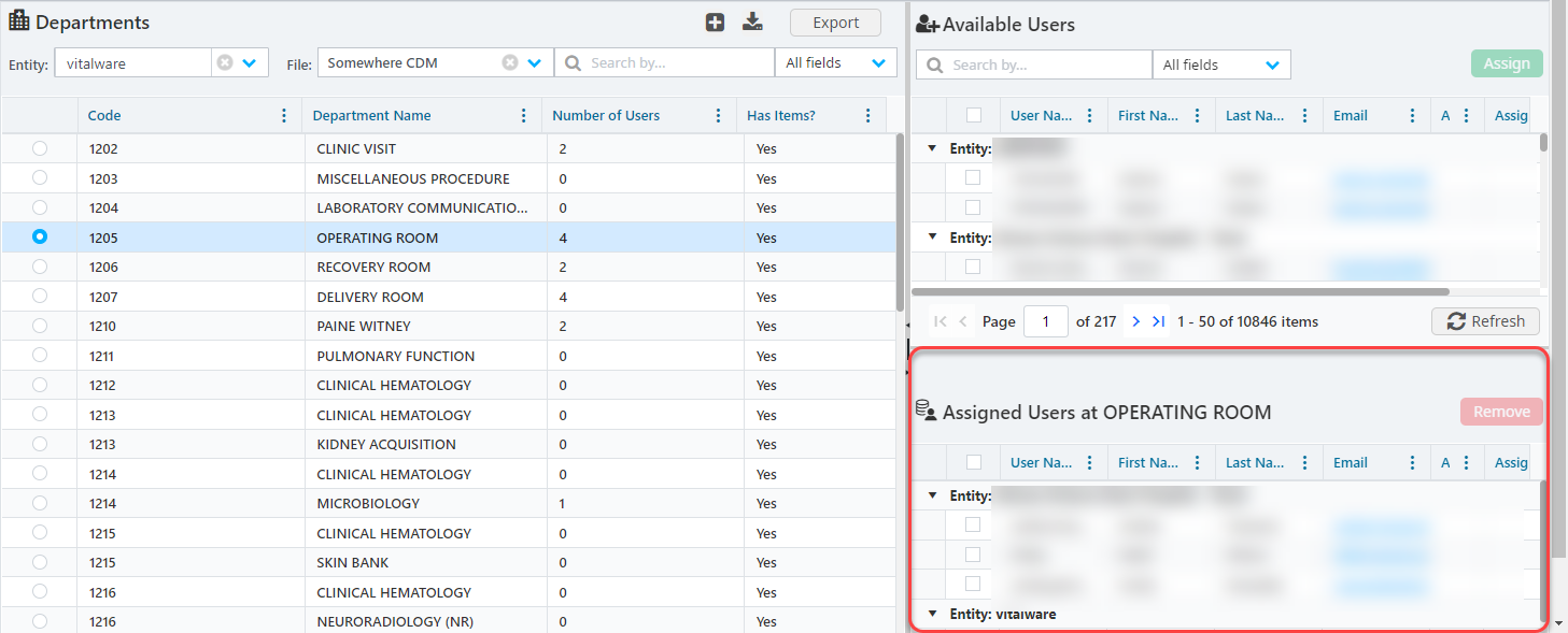 Managing Department Access