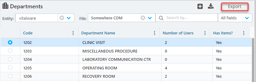 Managing Departments/Cost Centers