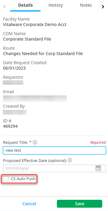 Corporate Standard Auto Push