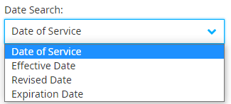 Using the Code Lookup Search Panel