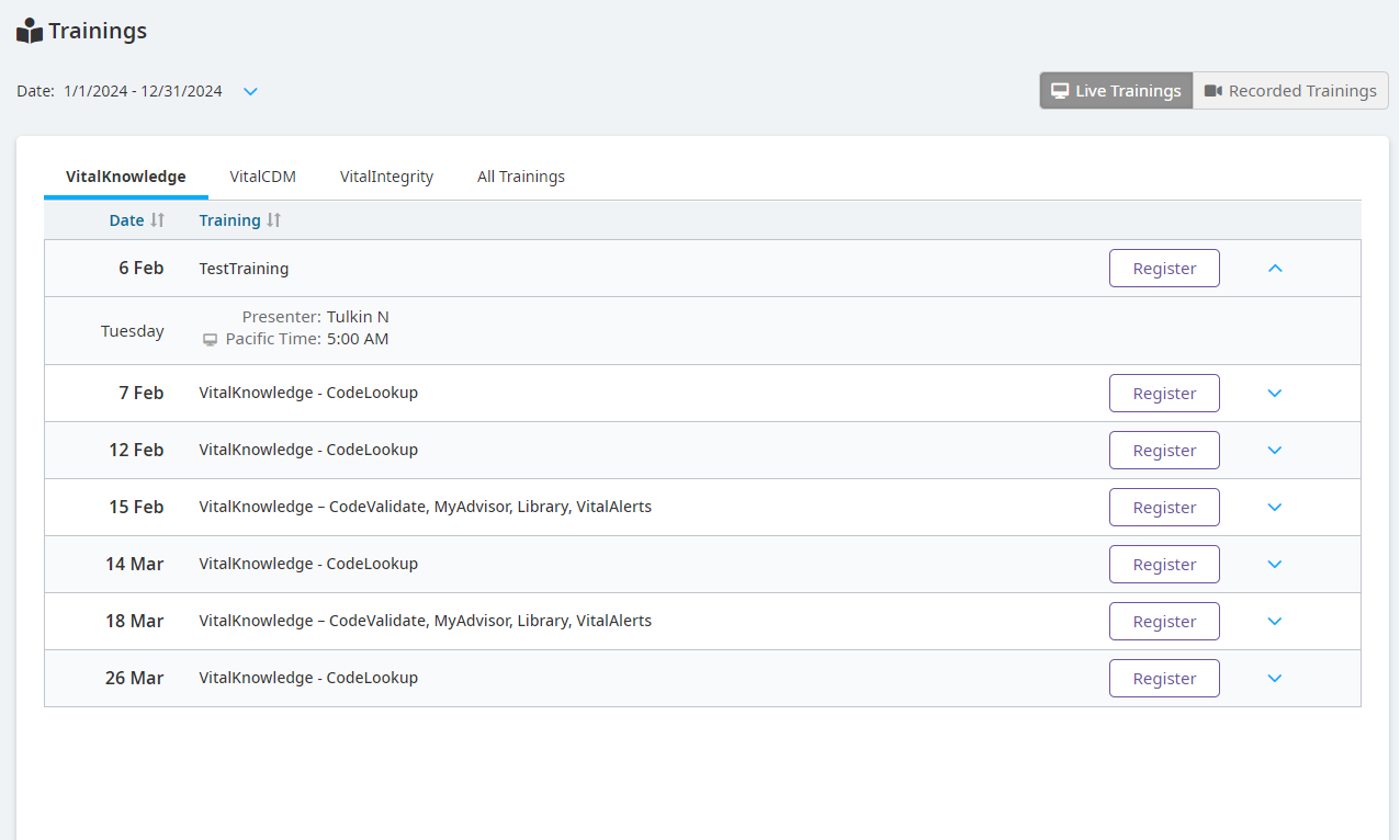 Navigate the Vitalware Dashboard